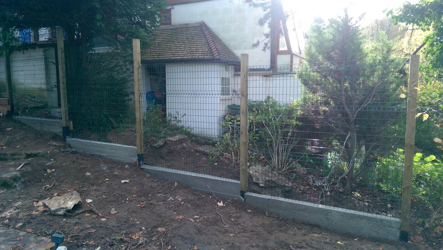 clôture en cours - Élagage & Jardins